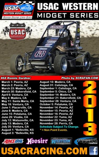 2013 USAC WESTERN MIDGET SCHEDULE Page 1 SCRAFAN.COM Forum